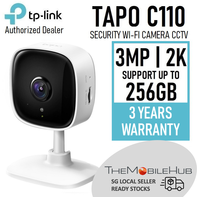 TP-Link Tapo C110 Security IP Camera WI-FI CCTV 3MP 2K Night Vision ...