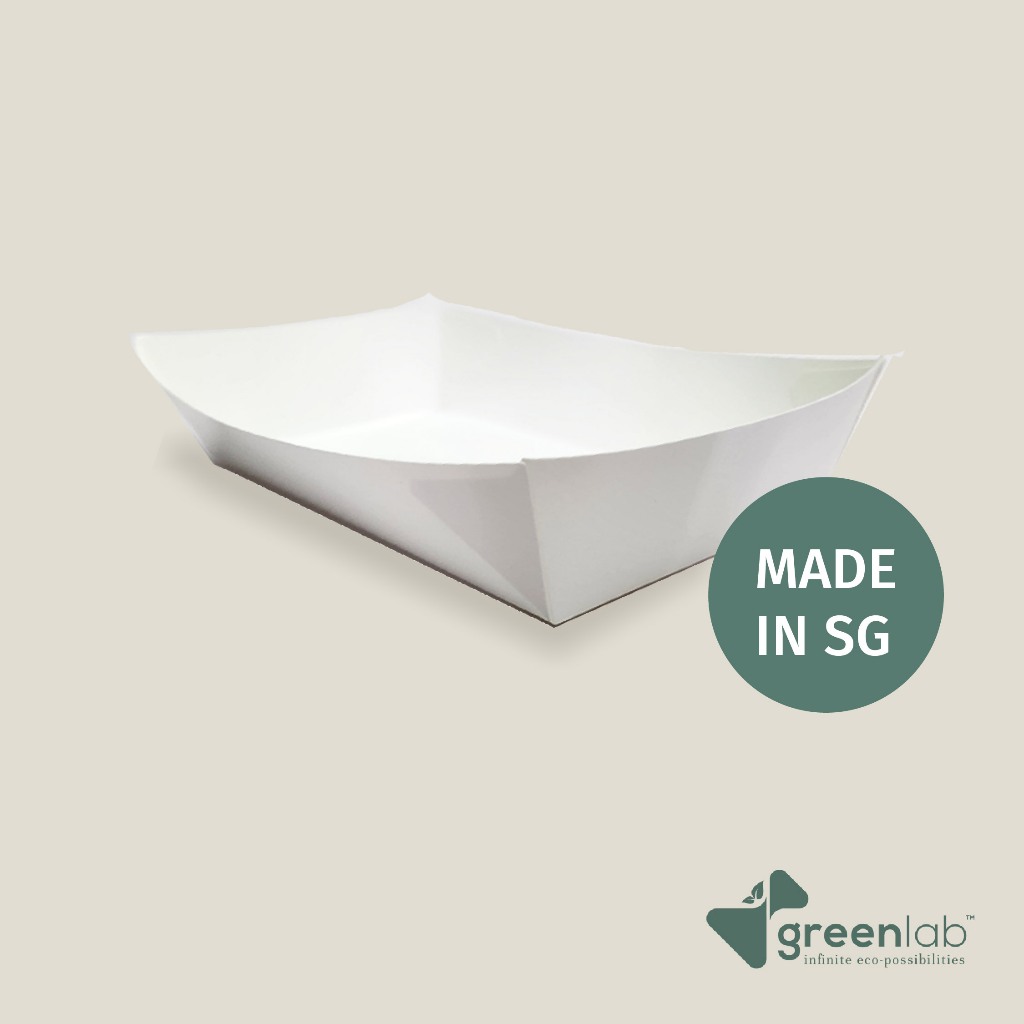 [10/50 PCS] Paper Food Boat Tray | Food Serving Tray | FSC-certified ...