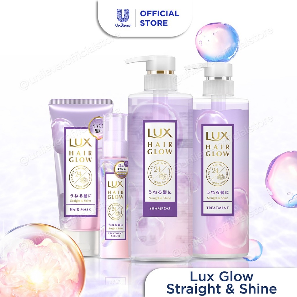Lux Hair Glow Straight & Shine Set 490g | Shopee Singapore