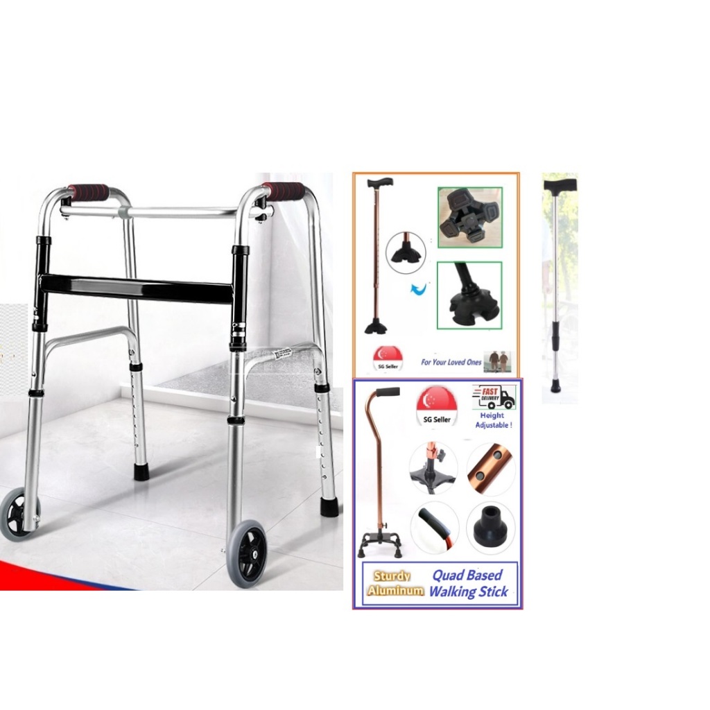 Walking frame Walking stick Quad cane | Shopee Singapore