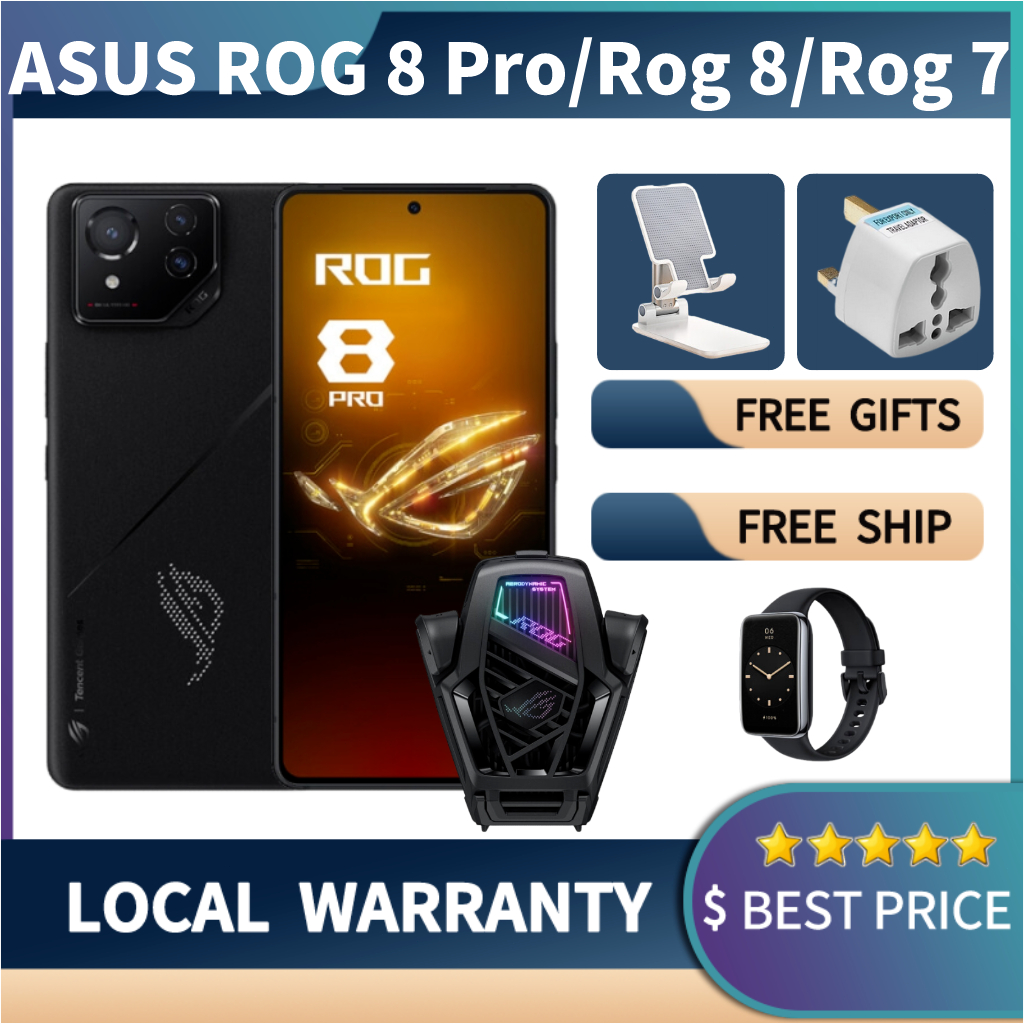 ASUS ROG 9 Pro/ Rog 9/Rog 8 pro/ asus rog 8 2024 Snapdragon 8 Gen 3 Dual SIM local seller ...