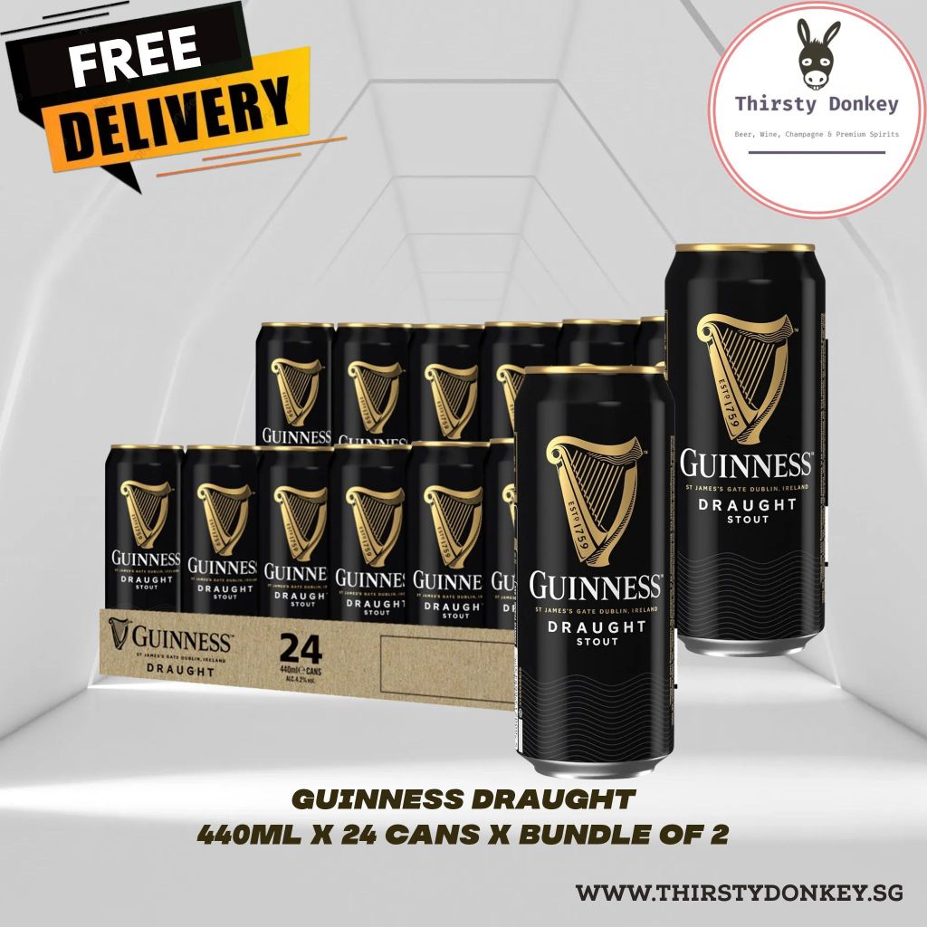 Guinness Draught - 440ml x 24 cans (Bundle of 2) (BBD: 11/2025 ...