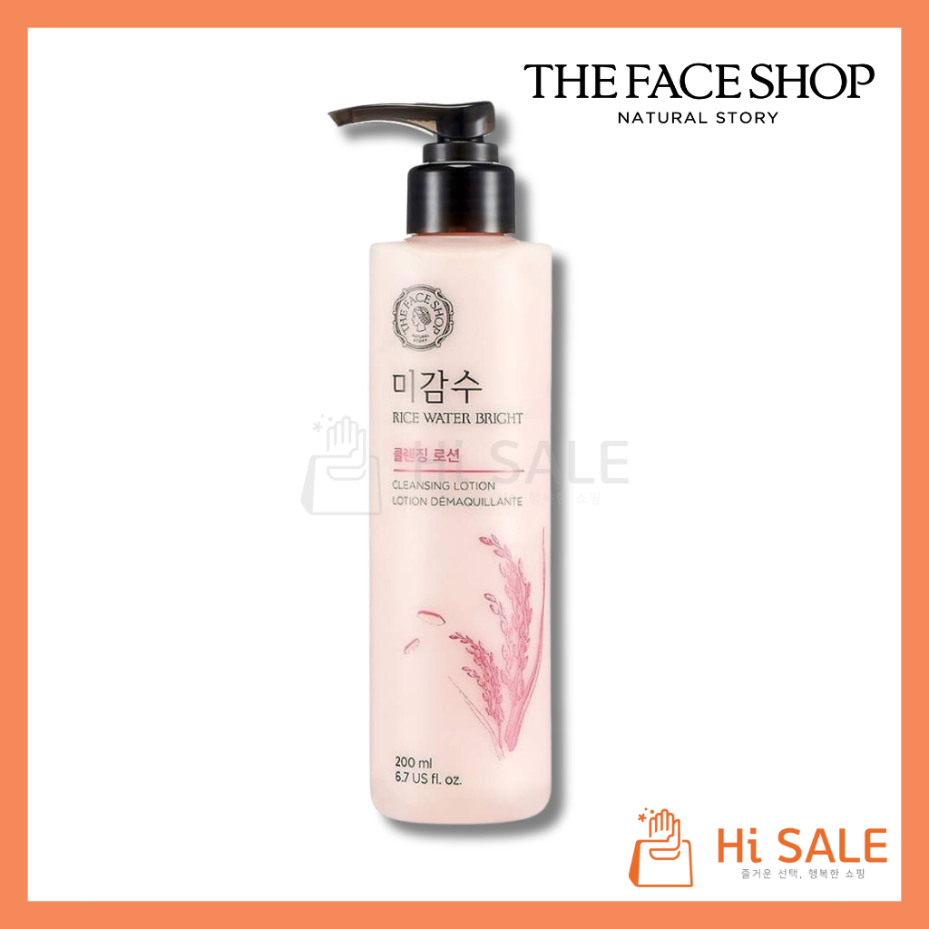 THE FACE SHOP Rice Water Bright Cleansing Lotion 200ml | Shopee Singapore
