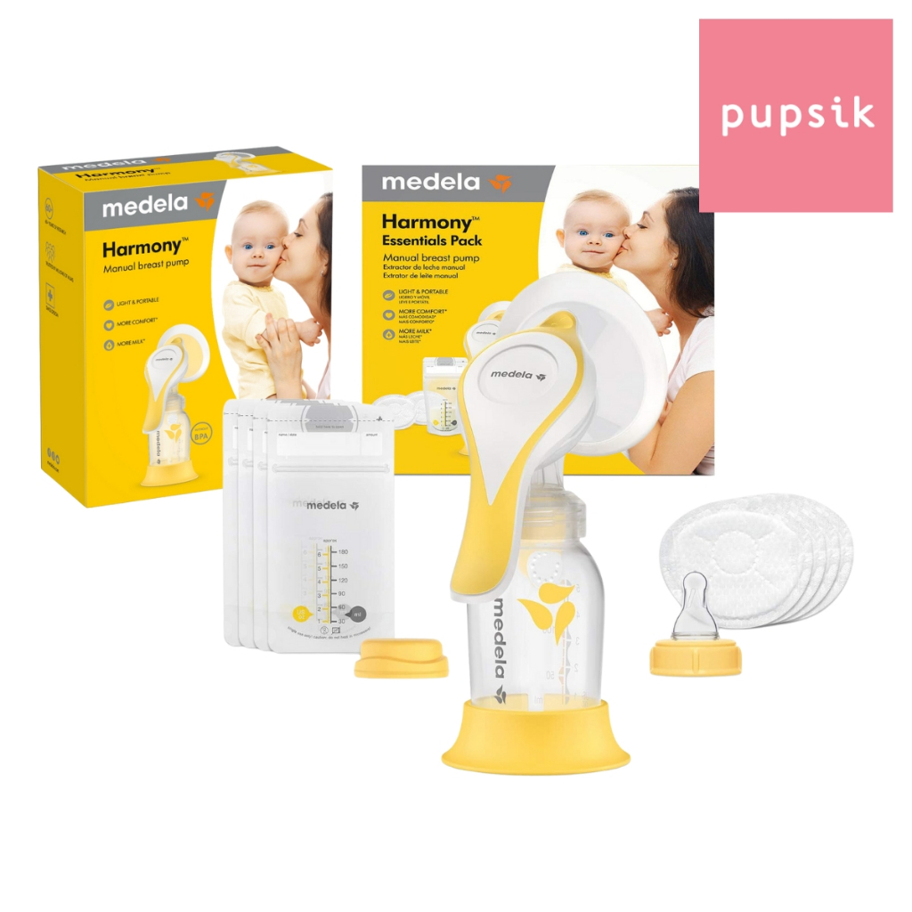 Medela Harmony Flex Manual Breast Pump / with Essential Kit - Made in Switzerland | Shopee Singapore