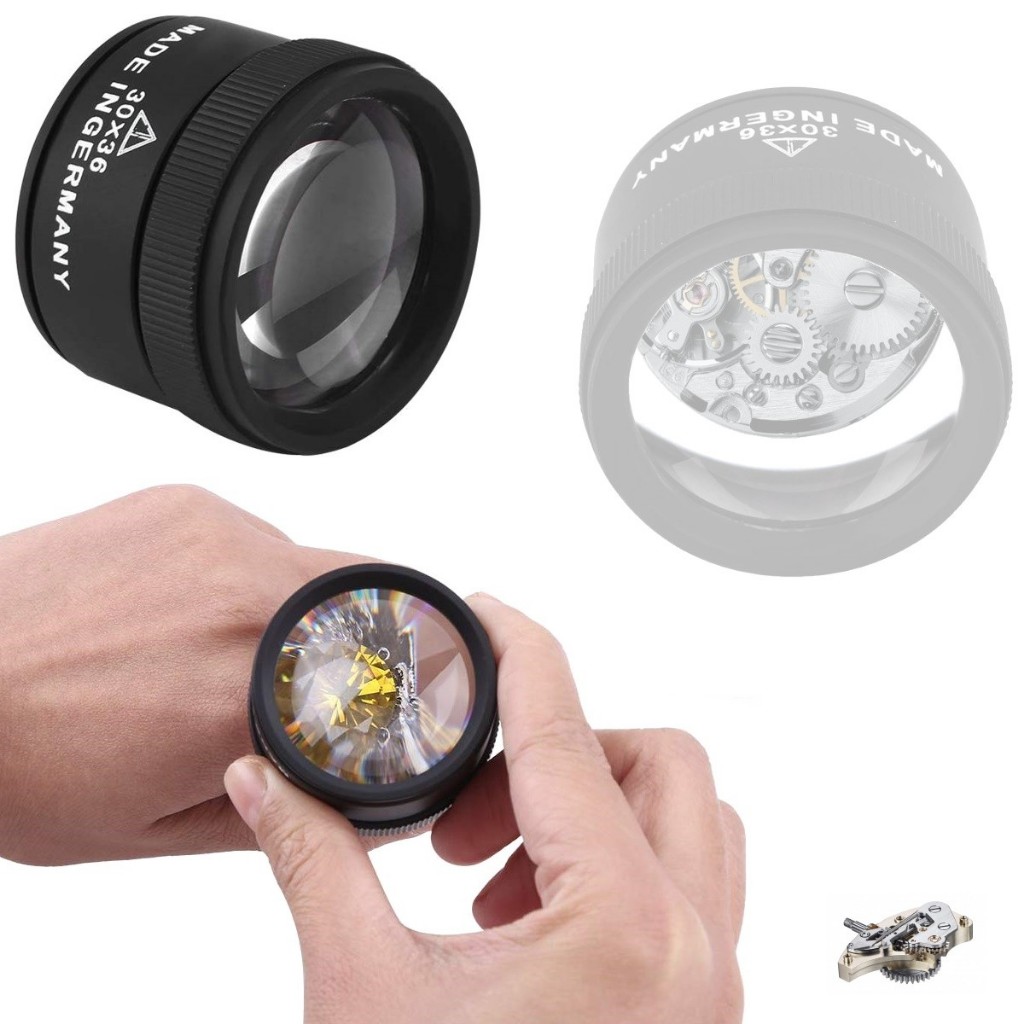 Mini Magnifying Glass 30X Optics Magnifier Portable Handheld Pocket ...