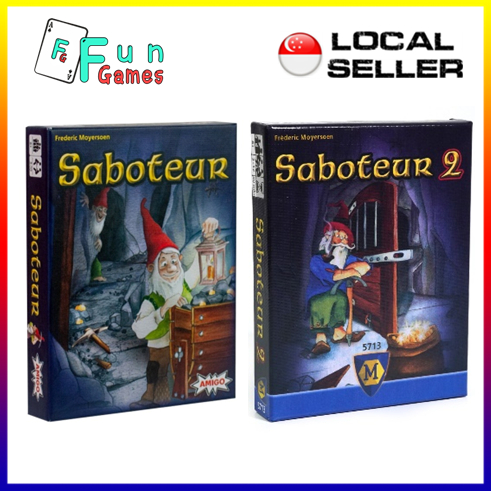 [SG STOCK] Saboteur – Fun Card game Friends Family Party Strategy Game ...