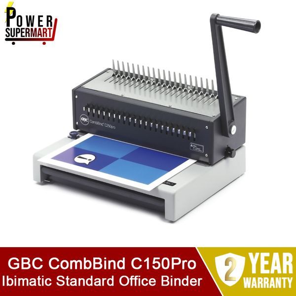 GBC CombBind C150Pro Binder. Previously known as Ibico Ibimatic. A4 Size. 450 Sheet Bind ...