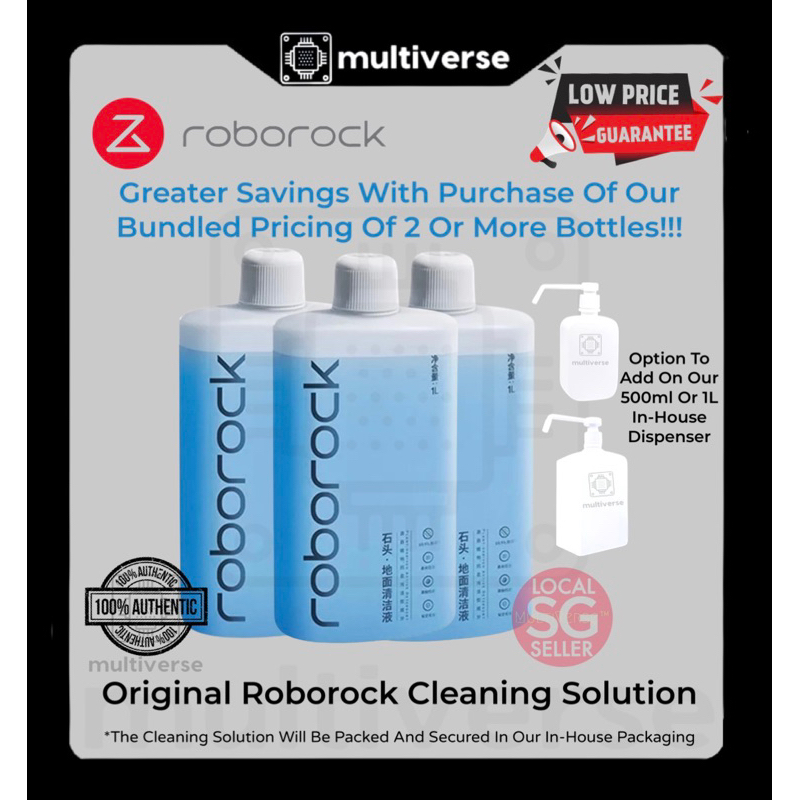 Original Roborock Cleaning Liquid Solution Detergent 1L For All ...