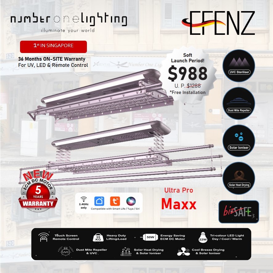 Efenz Laundry Rack, Ultra Pro Maxx with Smart functions! Come with ...