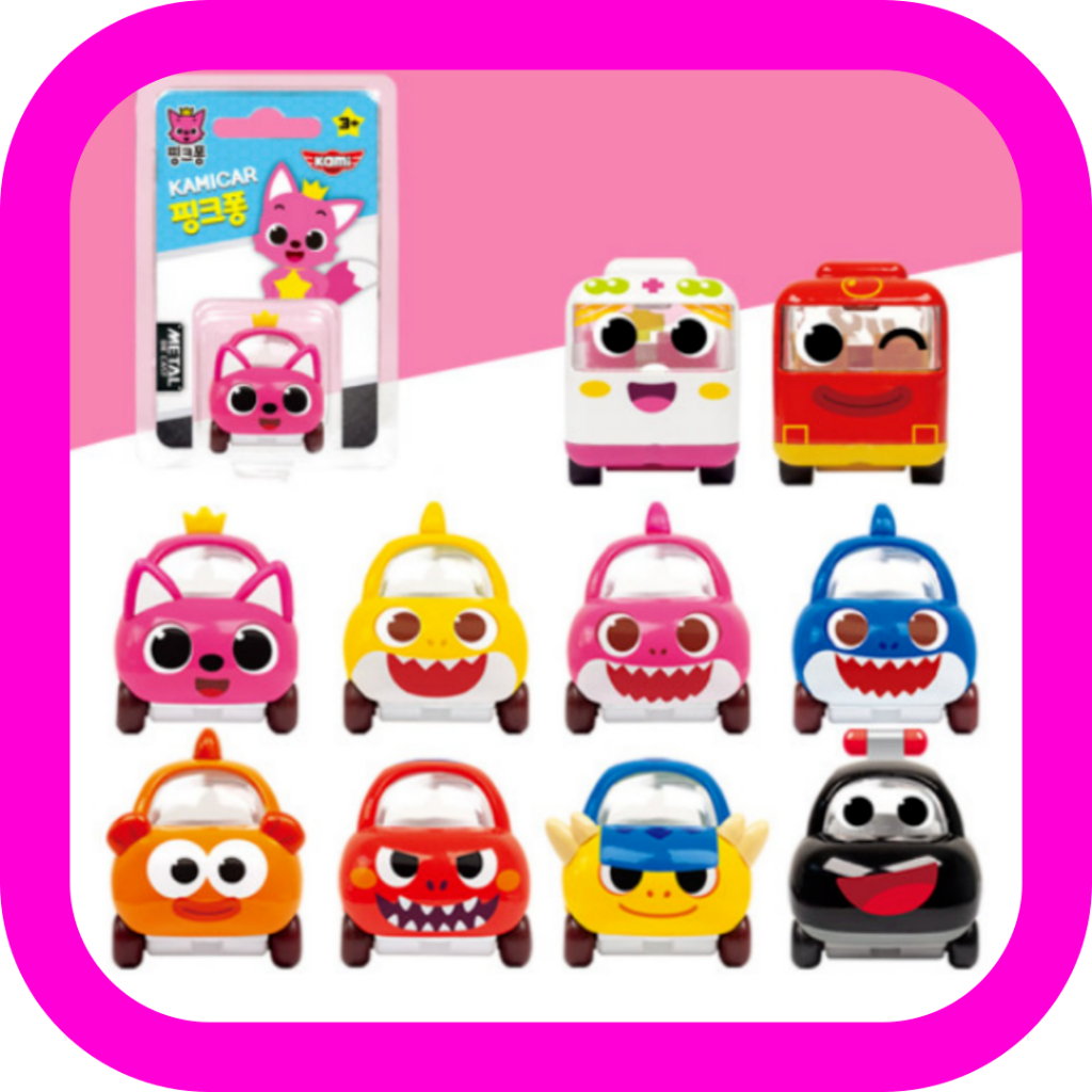 [Pinkfong] Kamicar Mini Car 10 Series / Pinkfong, Daddy Shark, Mommy ...