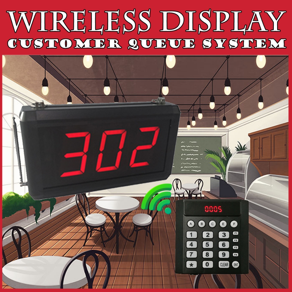Bubble Tea Wireless Queue Management System 3 Digit Digital Call System ...
