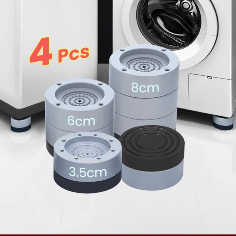 [SG Ready Stock] Washing Machine Base Fridge Stand Anti Vibration Pads ...