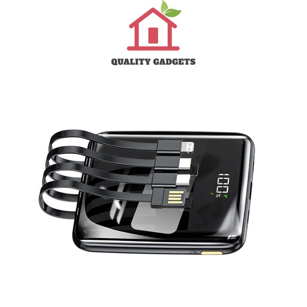 Power Bank Super Ultra Slim PowerBank / Built in Cables / pd fast ...