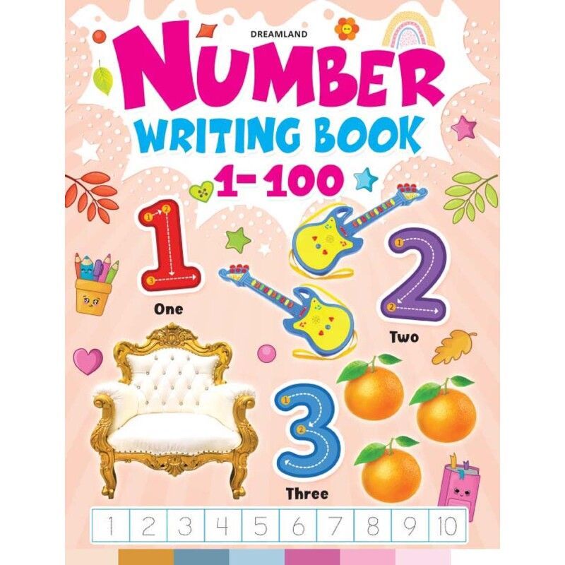 Numbers Writing Book 1-10/ 1-20 / 1-50 and 1-100 / Handwriting Books ...