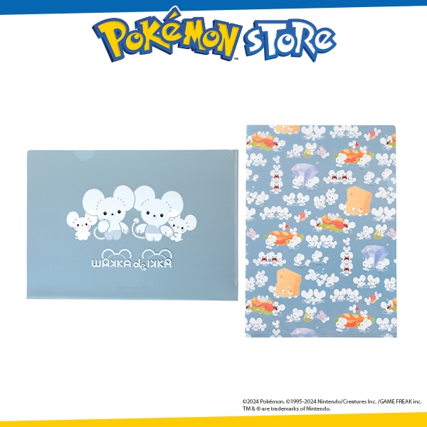 Pokémon Center Original A4 Size Clear Folder 2-pcs Family Circle ...