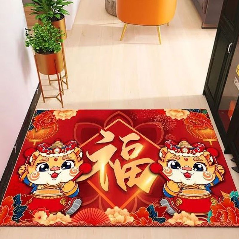 Elitrend CNY Floor Mat Carpet CNY Mat Chinese New Year Floor Mats CNY ...