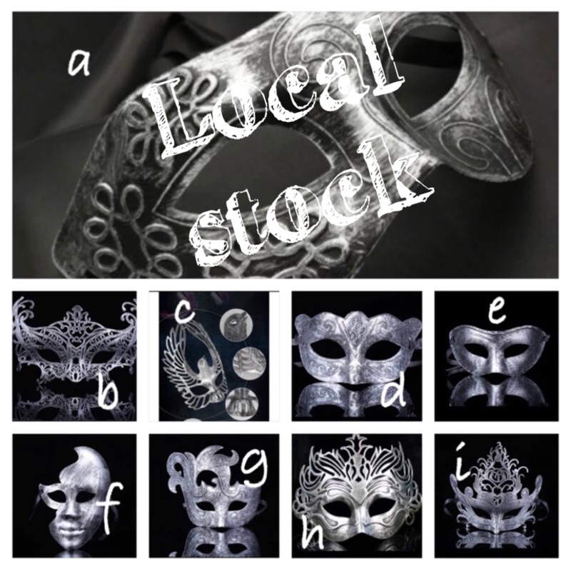 [SG Seller] Ready Stock Masquerade Mask Men Party Mask Masquerade Mask ...