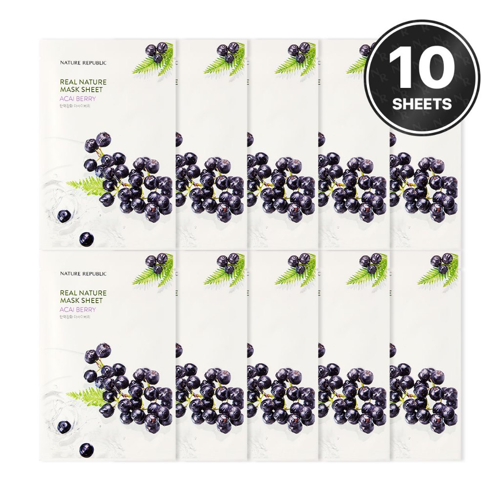 [Nature Republic] Real Nature Mask Sheet Set (5+5) – 10 Sheets | Facial ...