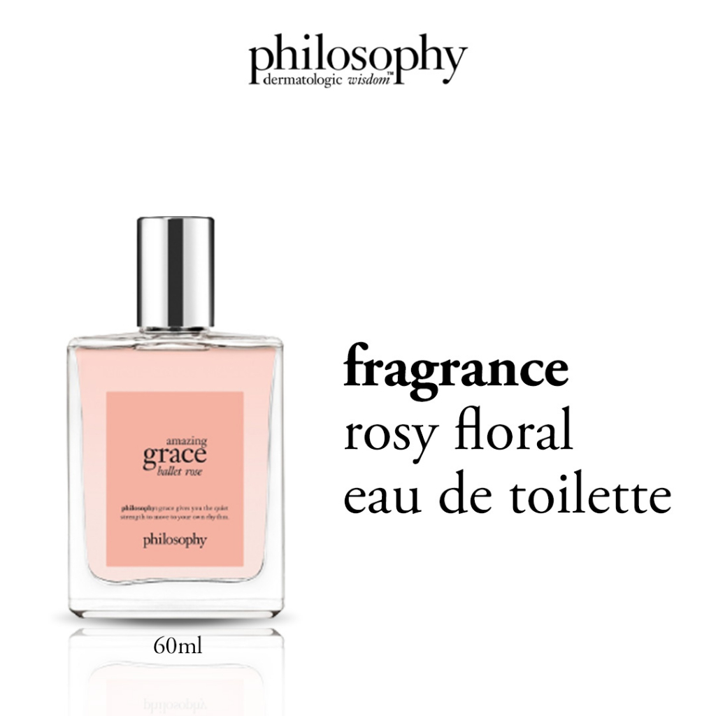 philosophy amazing grace ballet rose eau de toilette 60ml (with rose ...