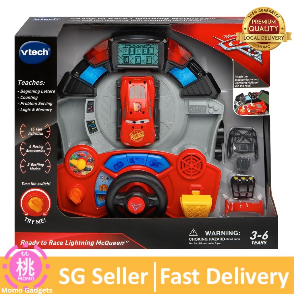 VTech Cars Ready to Race Lightning McQueen | Shopee Singapore