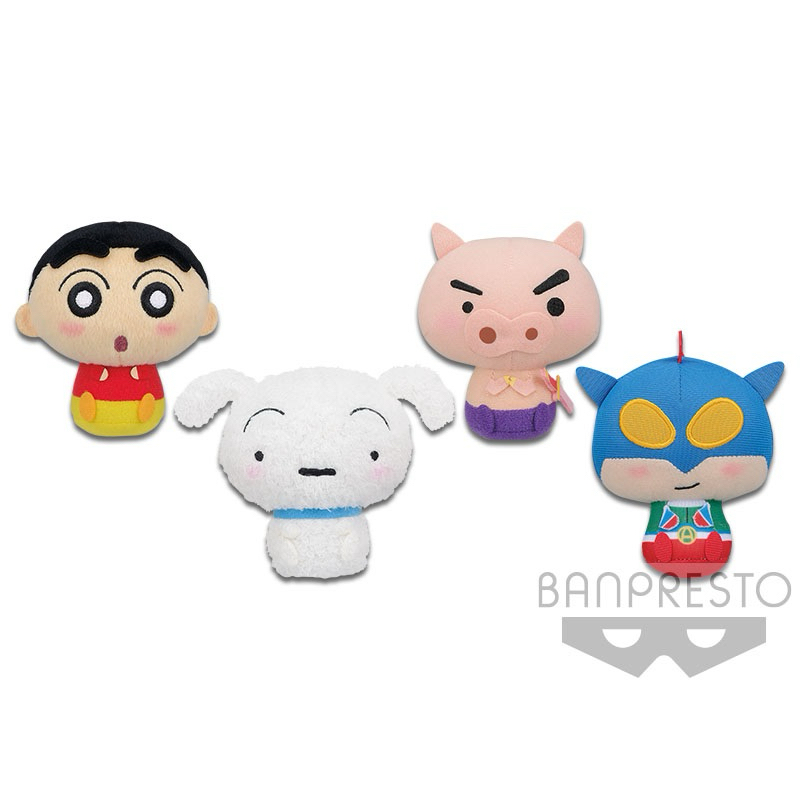 【Authentic 🇯🇵】Crayon Shin-Chan & Shiro Xiao Bai White Dog Fluffy Plush ...
