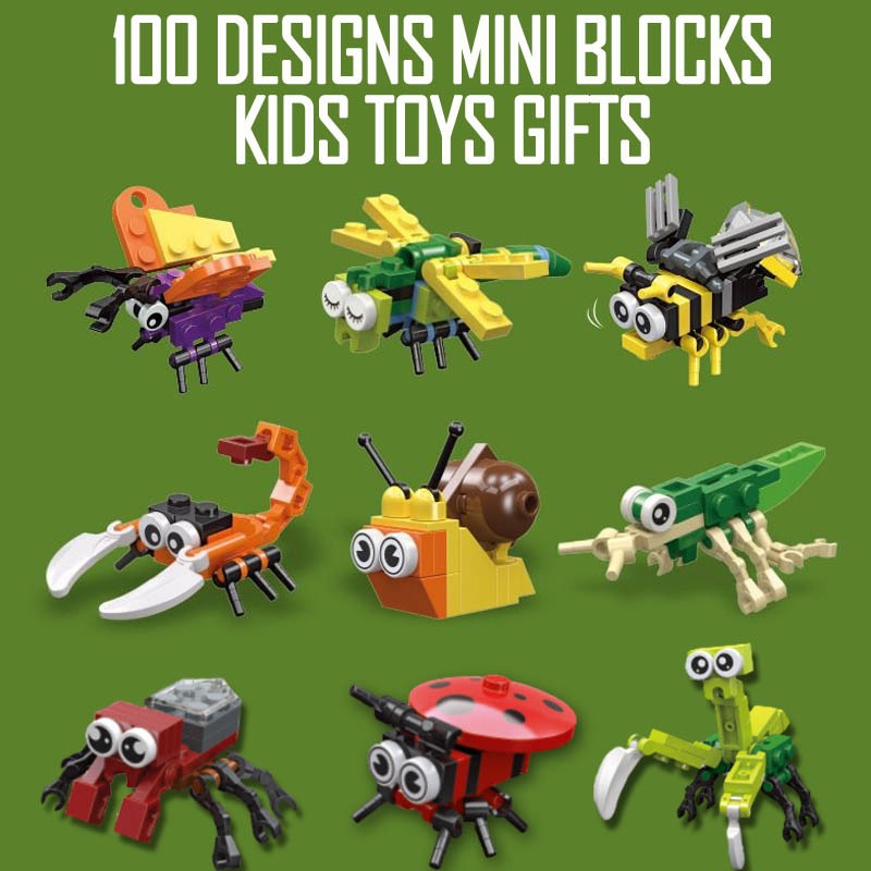Mini Building Blocks, Kids toys, over 50 designs, Insct Series, Sg ...