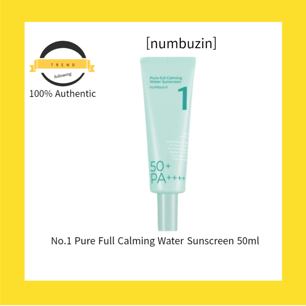 [numbuzin] No.1 Pure Full Calming Water Sunscreen 50ml | Shopee Singapore