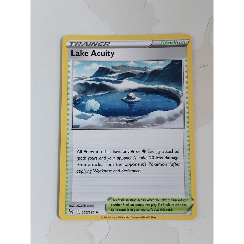Pokemon lake acuity trainer stadium lost origin card | Shopee Singapore
