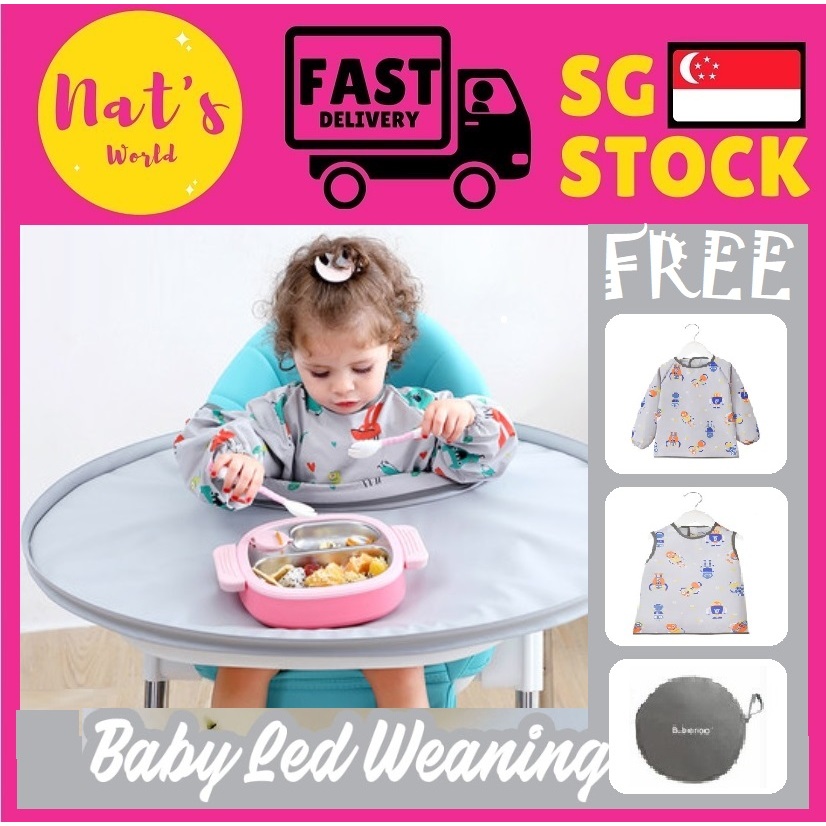 BLW Placemat Tray Food Baby Chair Cover Mat ( blw bb zai) | Shopee Singapore