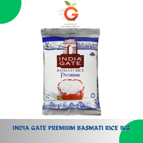 [GreenshineSG] INDIA GATE PREMIUM BASMATI RICE 1KG | Shopee Singapore