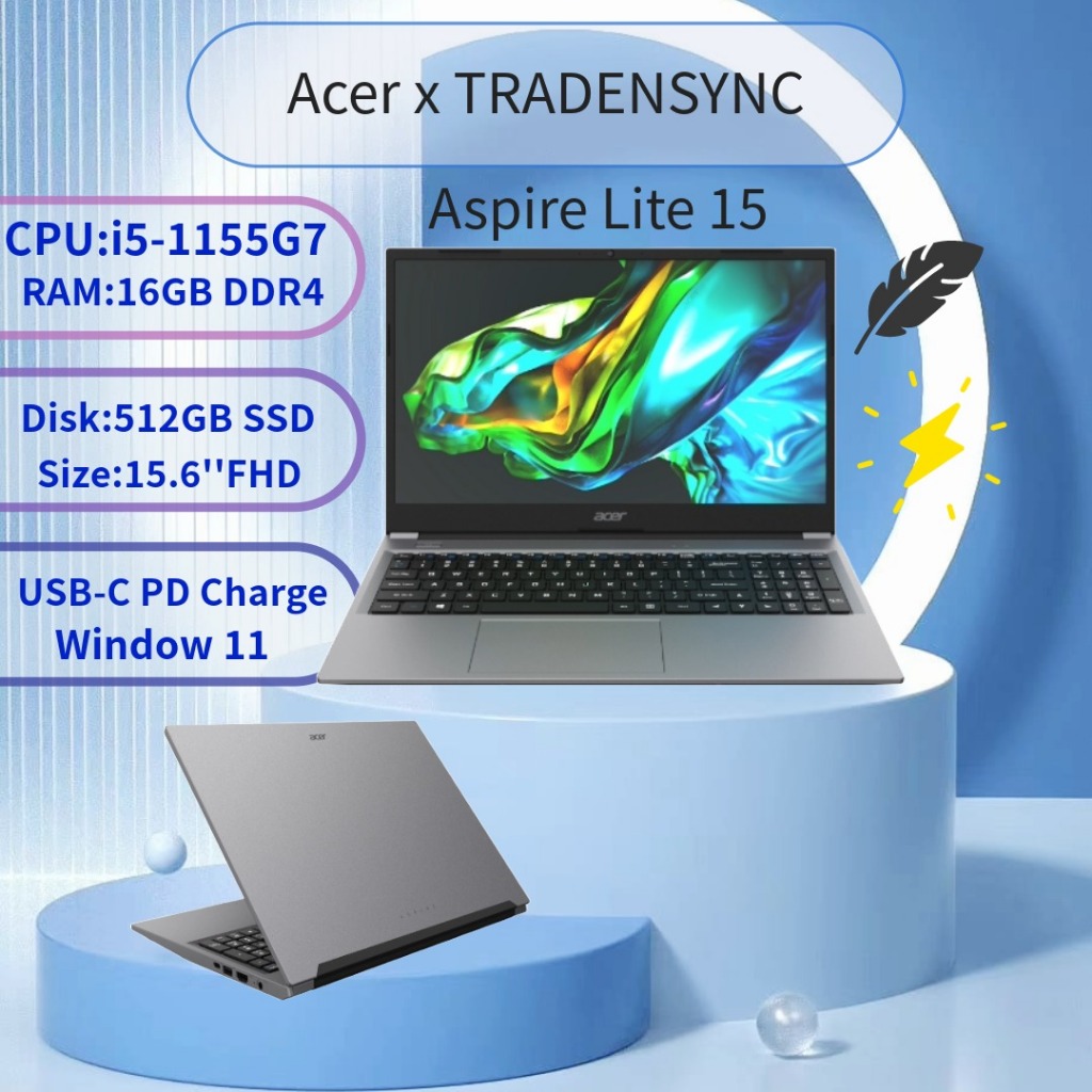 🔥𝐅𝐚𝐬𝐭 𝐃𝐞𝐥𝐢𝐯𝐞𝐫𝐲🔥 Acer Aspire Lite AL15-51 Notebook | 15.6" FHD | Intel ...