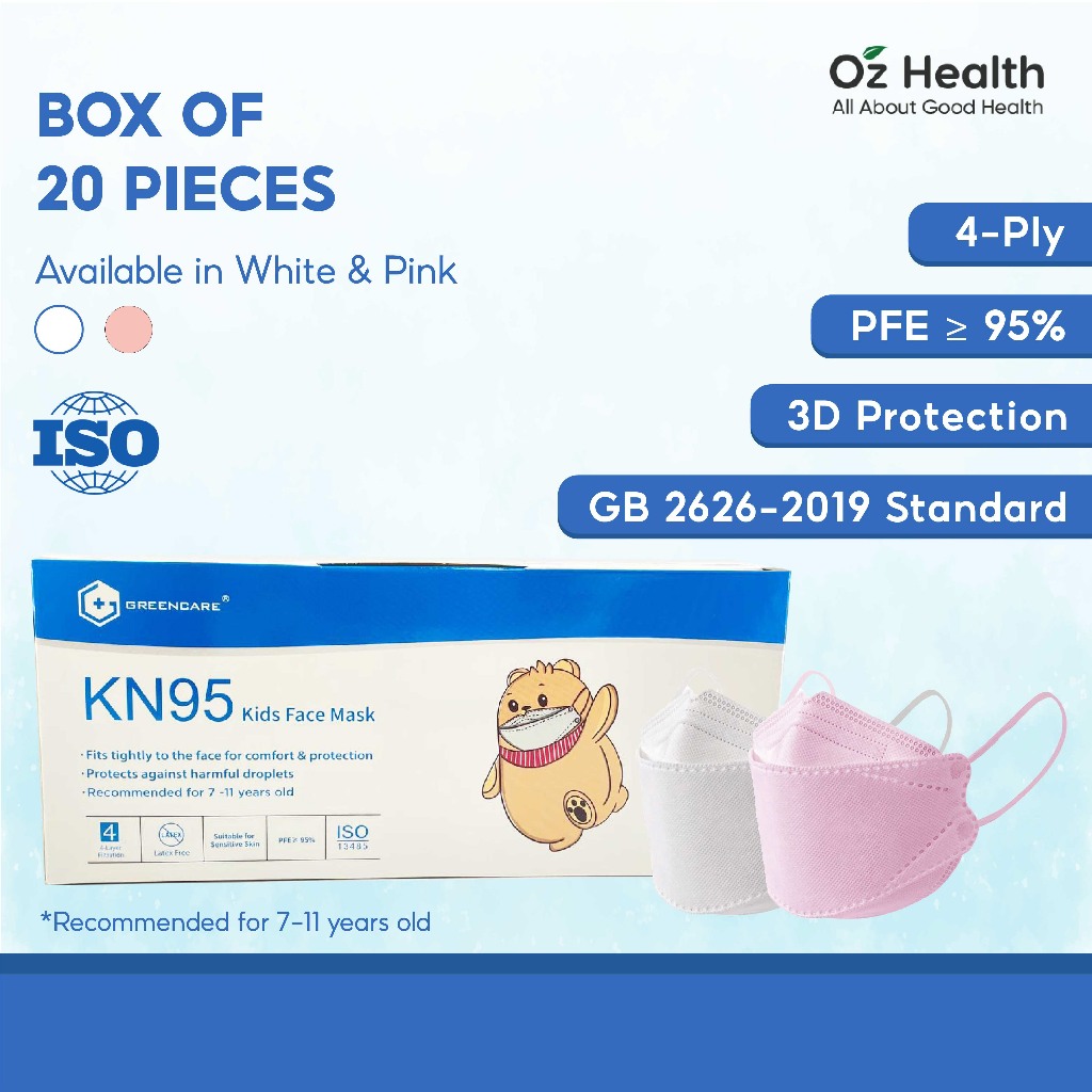 Kids KN95 3D Fish Shaped Mask 20pcs | USA N95 EU FFP2 Korea KF94 ...