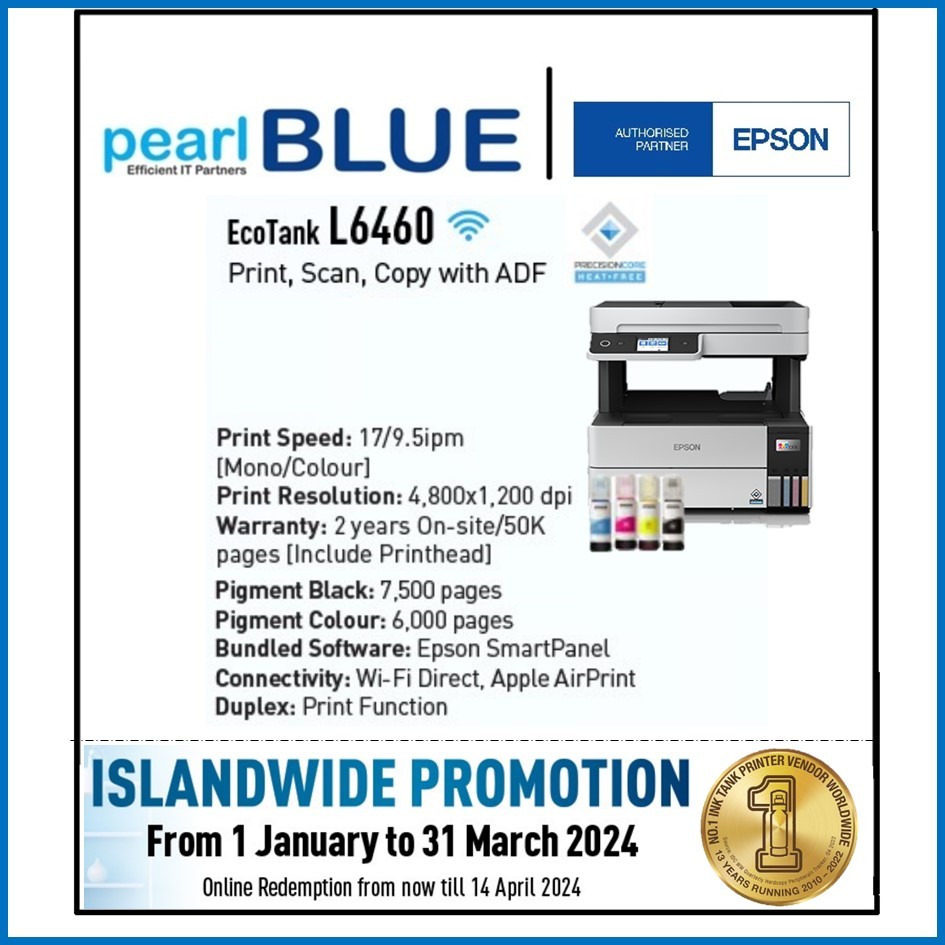 [READY STOCK] Epson EcoTank L6460 A4 Ink Tank Printer | Shopee Singapore