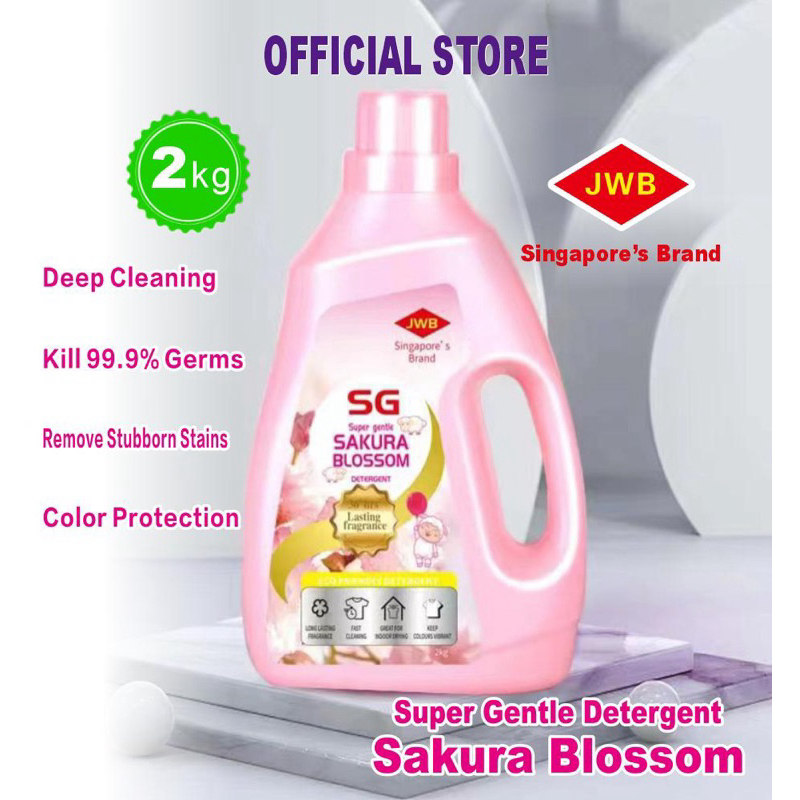 JWB Sakura Blossom 2KG Detergent. Anti-bacteria detergent | Shopee ...