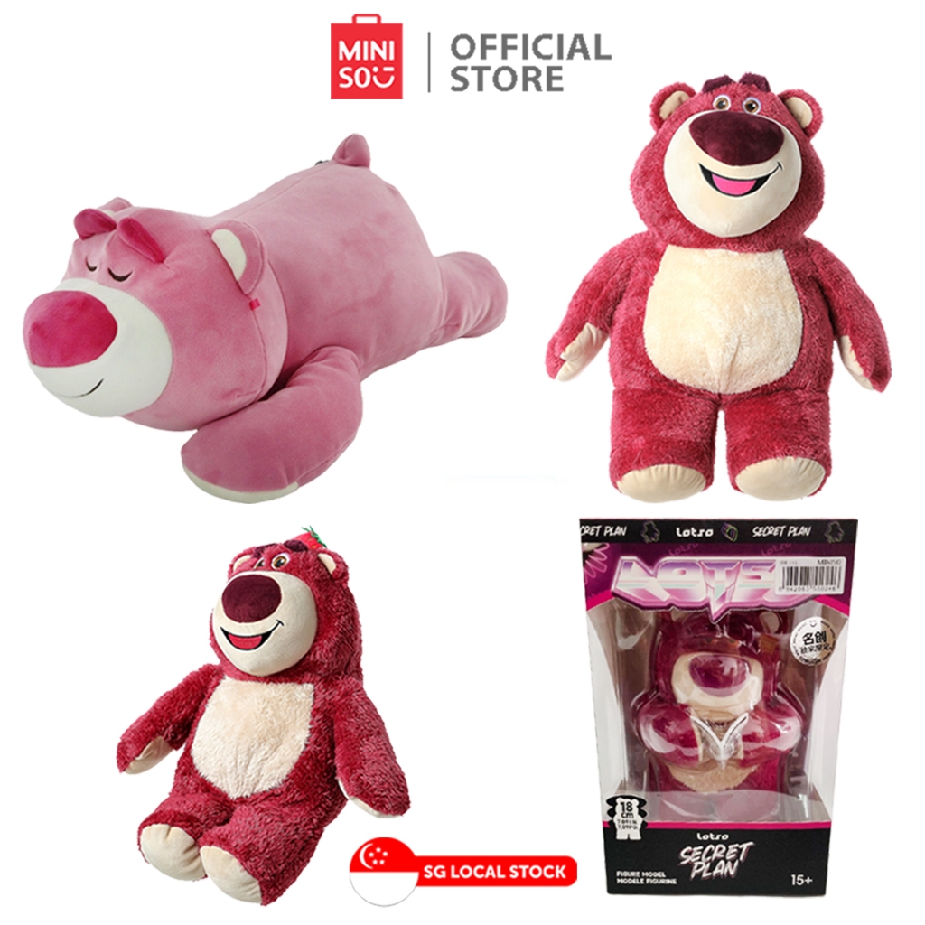MINISO Lotso Collection Plush Toy/Secret Plan Figure(Sitting Lotso 19cm ... MINISO Lotso Collection Plush Toy/Secret Plan Figure(Sitting Lotso 19cm ...