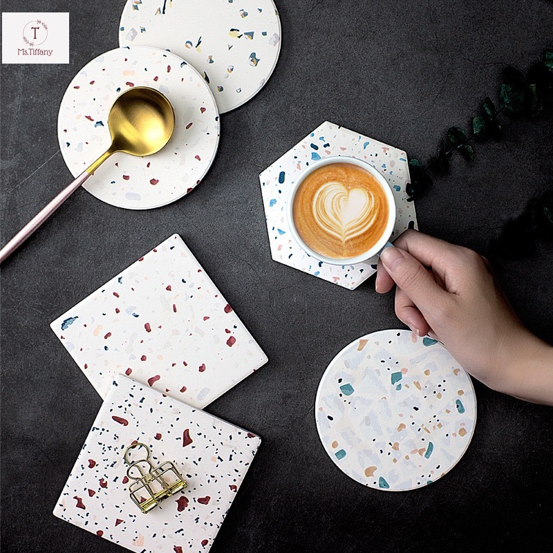 [SG Stock] Diatomite High Moisture Absorbent Coasters for glass cup ...