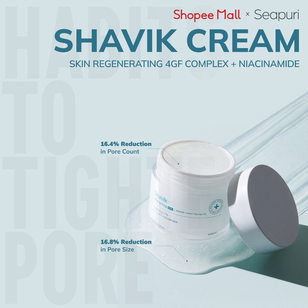 [Seapuri Official] Shavik Icelandic Glacier 4GF Acne Scar Repair Cream ...