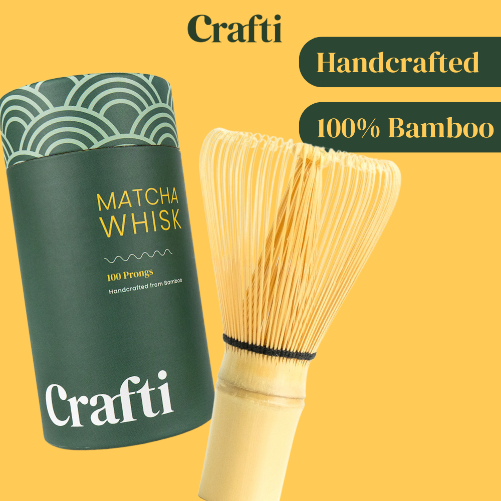Crafti Matcha Whisk (100-prong) And Whisk Holder Bundle | Shopee Singapore