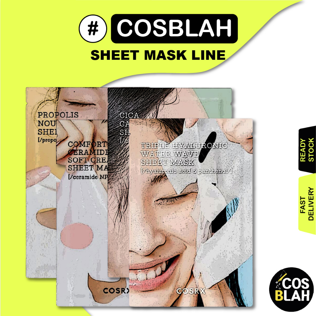 [COSRX] Proplis Nourishing Magnet Sheet Mask / Triple Hyaluronic Water ...