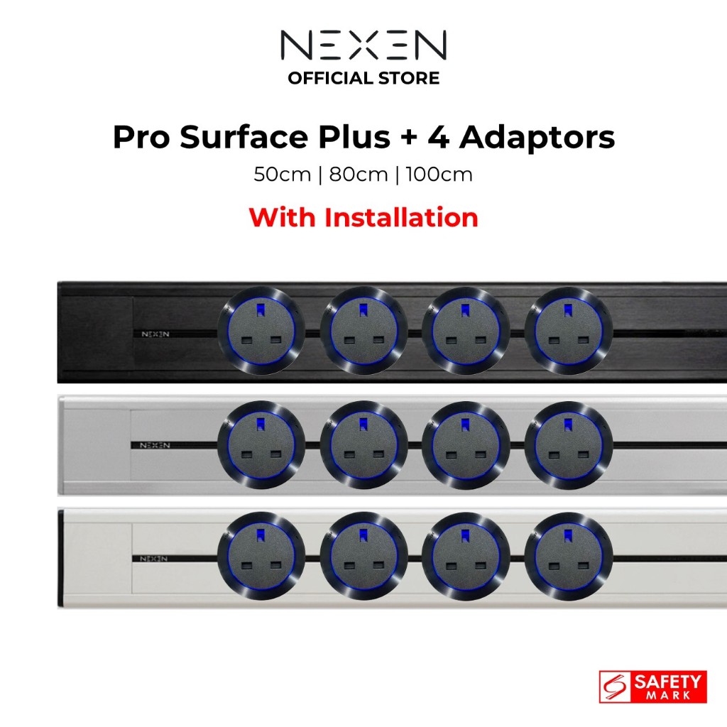Nexen Pro surface Plus Power Track + 4 Adaptors (with Installation ...