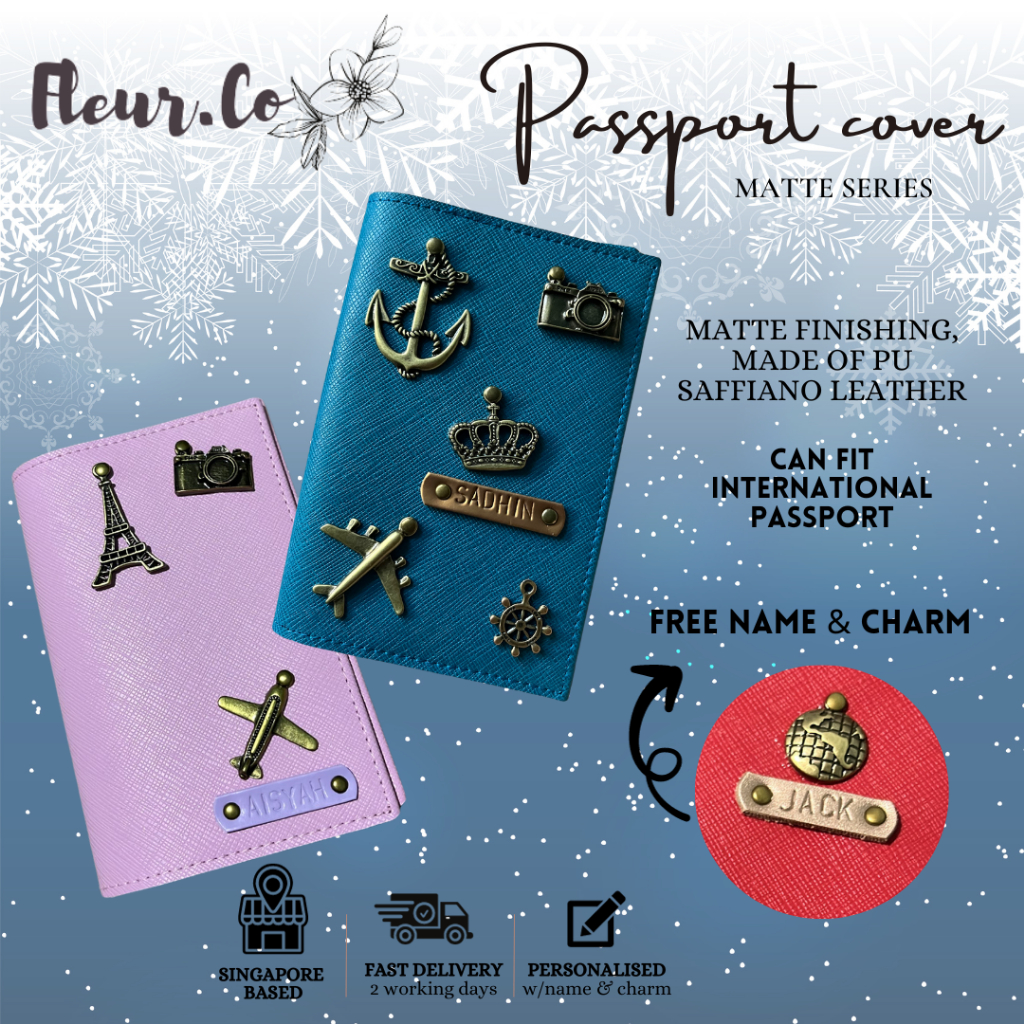 [SG SELLER] Personalised Passport Cover (MATTE) | Customised | Passport ...