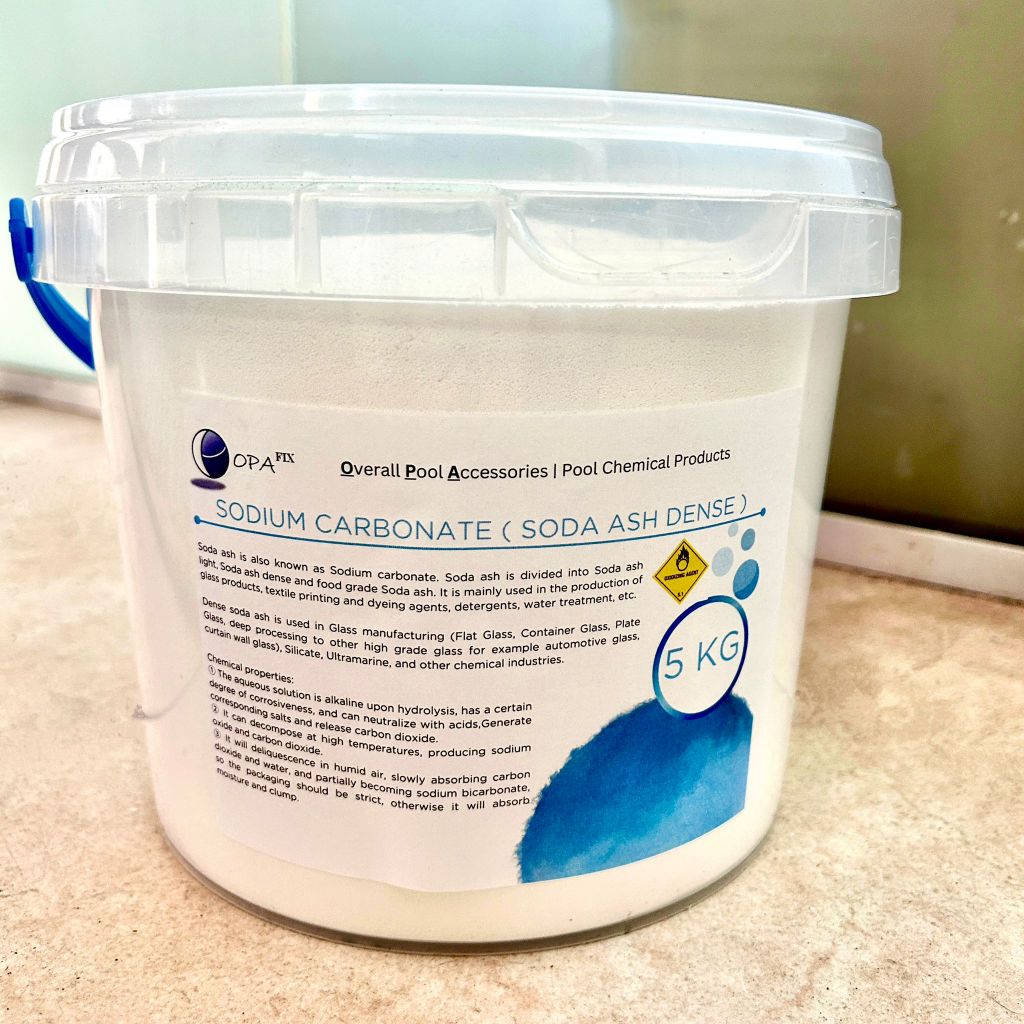 (Ready Stock) Sodium Carbonate (Soda Ash Dense) in 5KG for Swimming ...