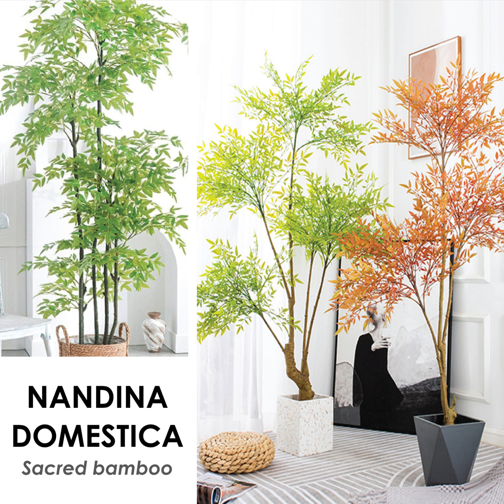 SG Seller | Nandina Domestica sacred bamboo Artificial Plant Tree ...
