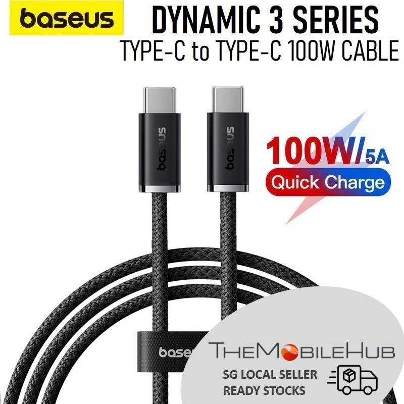 Baseus Dynamic 3 Series PD 100W Type-C to Type-C 1M 2M Fast Charger ...