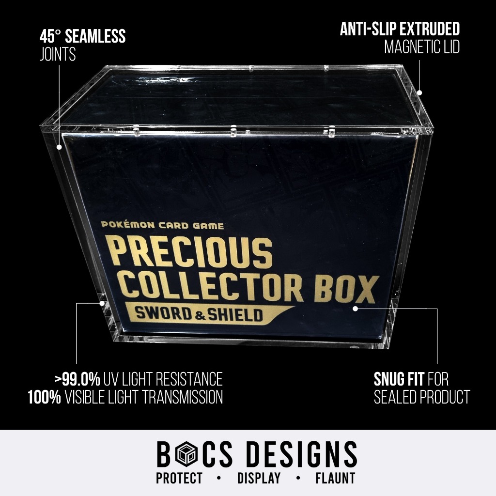 BOCS Pokemon Precious Collector Box UV Acrylic Display Trading Card ...