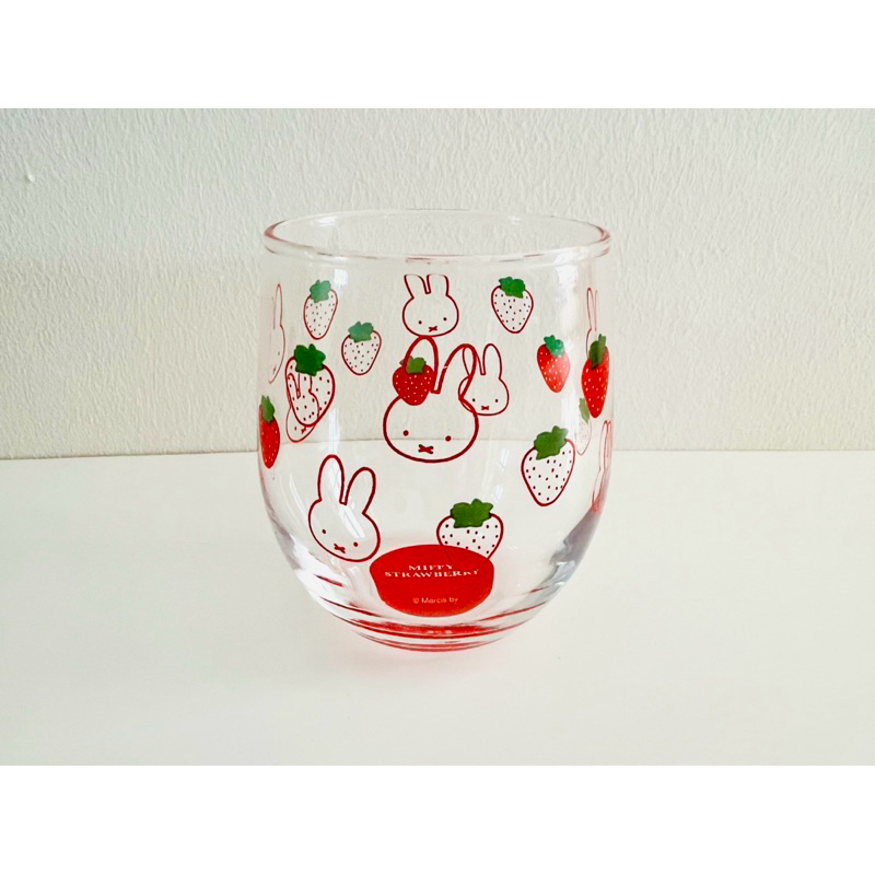 Miffy Strawberry Drinking Glass, Made in Japan | Shopee Singapore