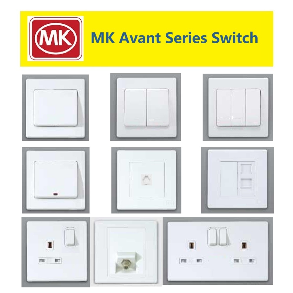 MK Avant Switch Socket and Data Outlet. K63747, K63747, K63893, K63817 ...