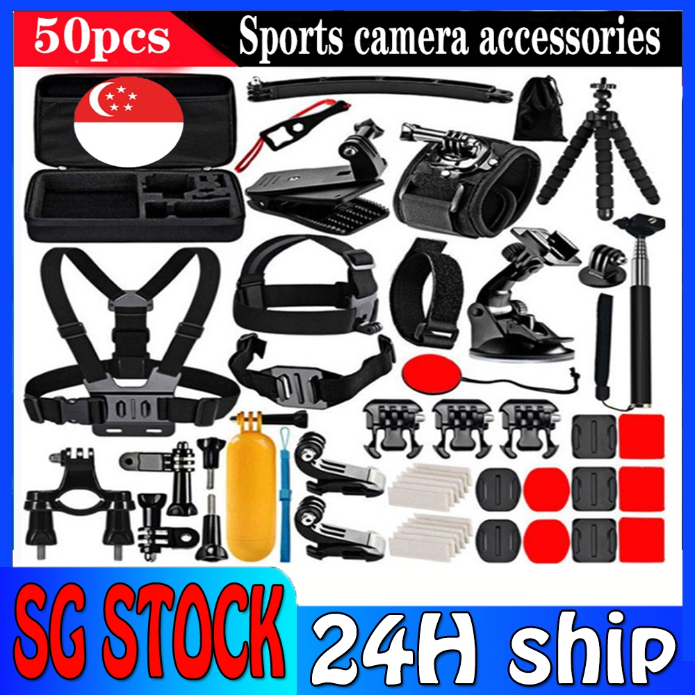【SG】Gopro 11 10 9 Sports Camera Accessories 50-In-1 Set Small Ant ...