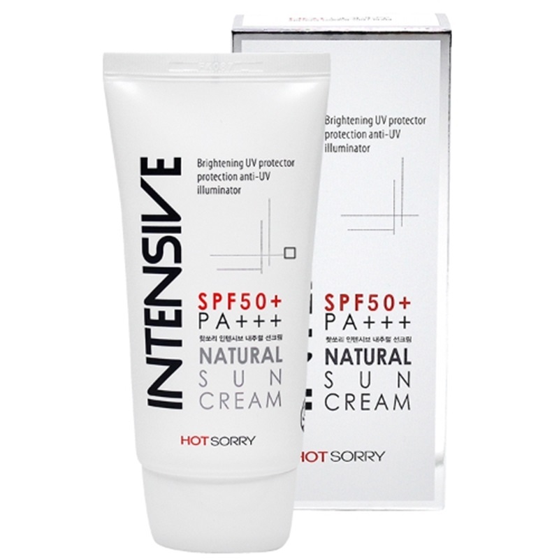 [HOTSORRY] Intensive Natural Sun Cream SPF50+ / PA+++ 70ml | Shopee ...