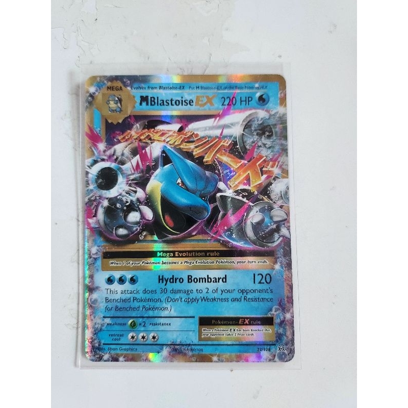 Pokemon mega blastoise ex evolution card | Shopee Singapore